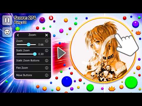 Custom Skins + ZOOM + SHARK Mod Agario Mobile IOS Tutorial (2026)