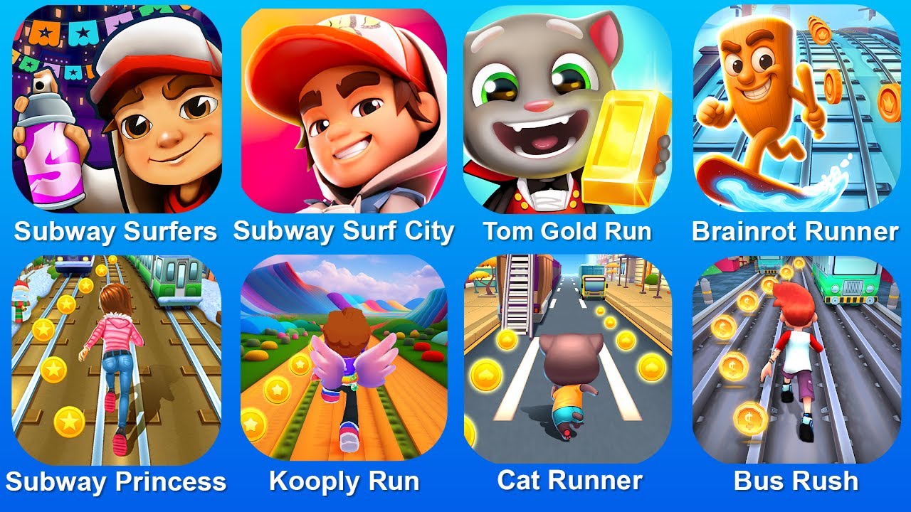 Subway Surf,Subway Surf City,Tom Gold Run,Brainrot Runner,SUbway ...