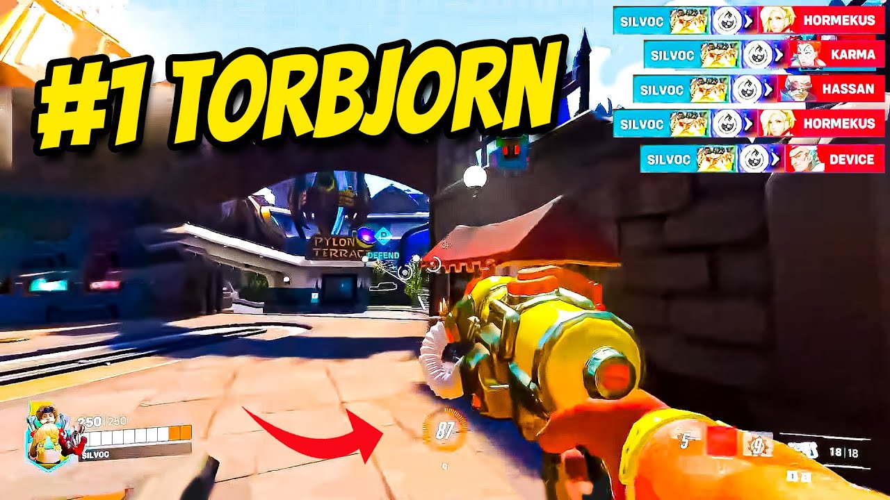This is what a *TOP 100* Torbjorn looks like in Overwatch 2 - YouTube