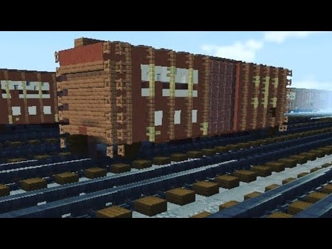 Minecraft Southern Pacific Boxcar Freight Train Tutorial - YouTube