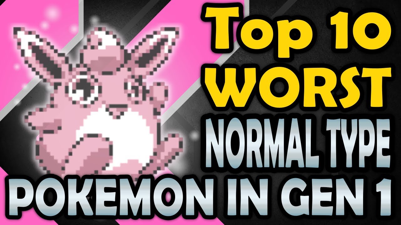 Normal Type Pokemon Gen 1
