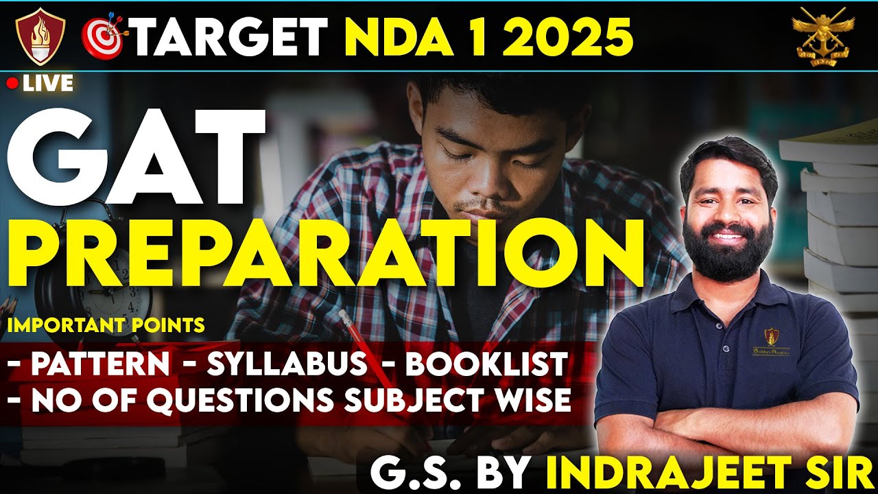 How to Prepare For NDA GAT | NDA GAT Preparation 2025 | GAT EXAM ...