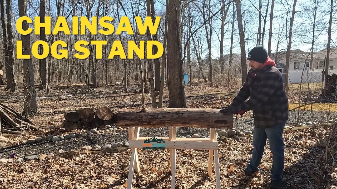 Making a Chainsaw Log Stand - YouTube