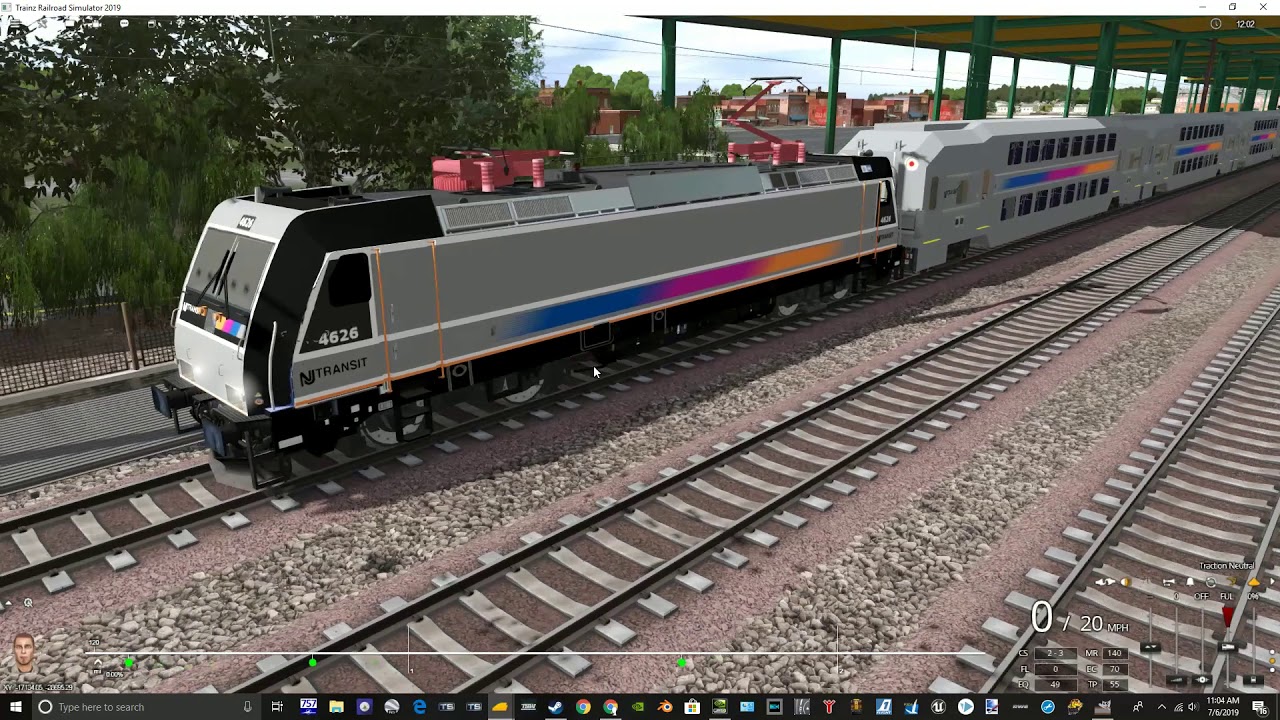 Trainz 2019 NJT-Multi-Levels Skin NJT-ALP-46 Pantograph Change - YouTube