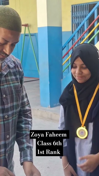1st Rank | Zoya Faheem Class 6th .#sho #school #shorts #ytshorts #education #viralvideos - YouTube