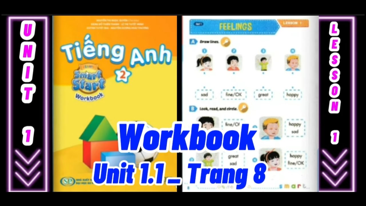 @TIẾNG ANH LỚP 2 (SMART START 2) WORKBOOK _ UNIT 1 _ Lesson 1 _ Trang 8 ...