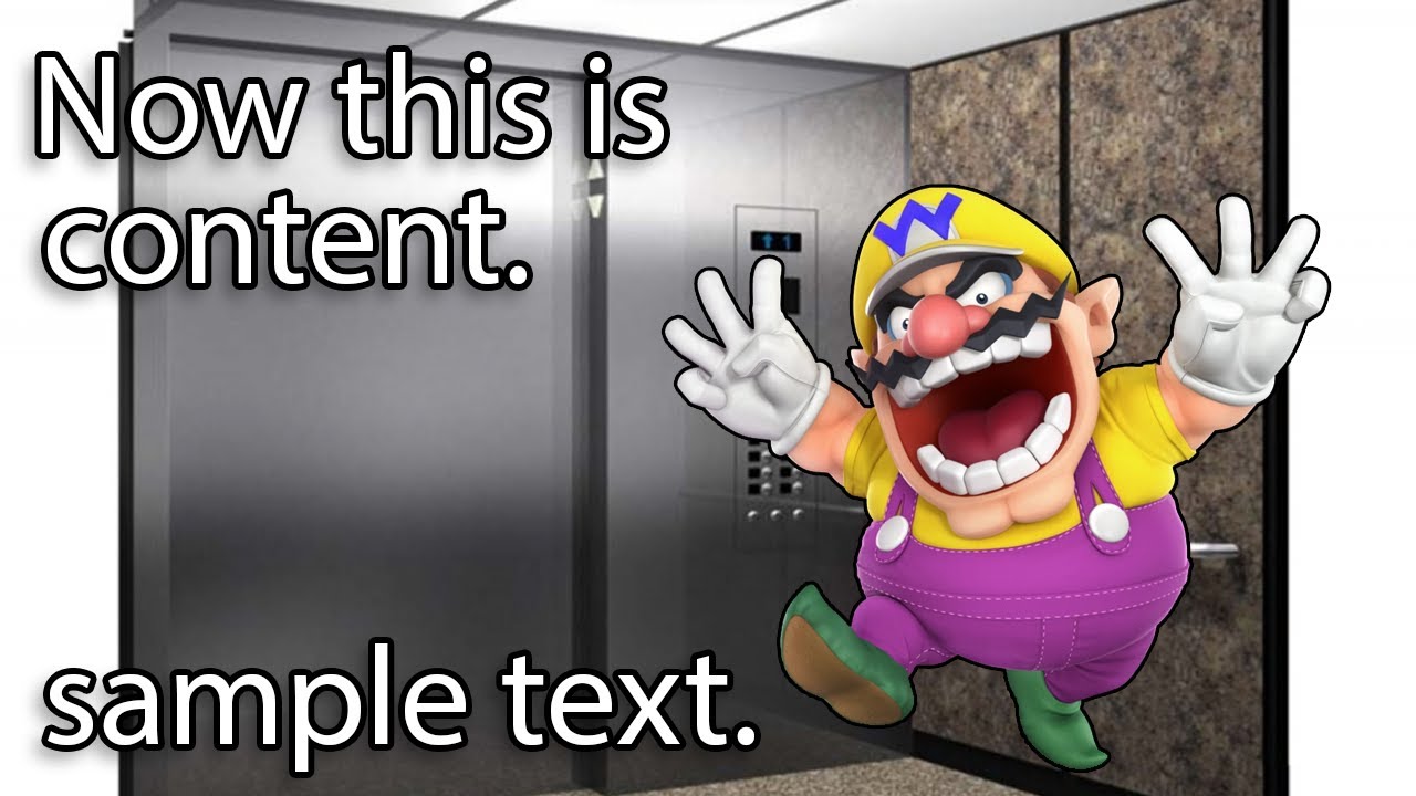 Wario dies in an elevator while eating Oreos, but it's poorly animated ...
