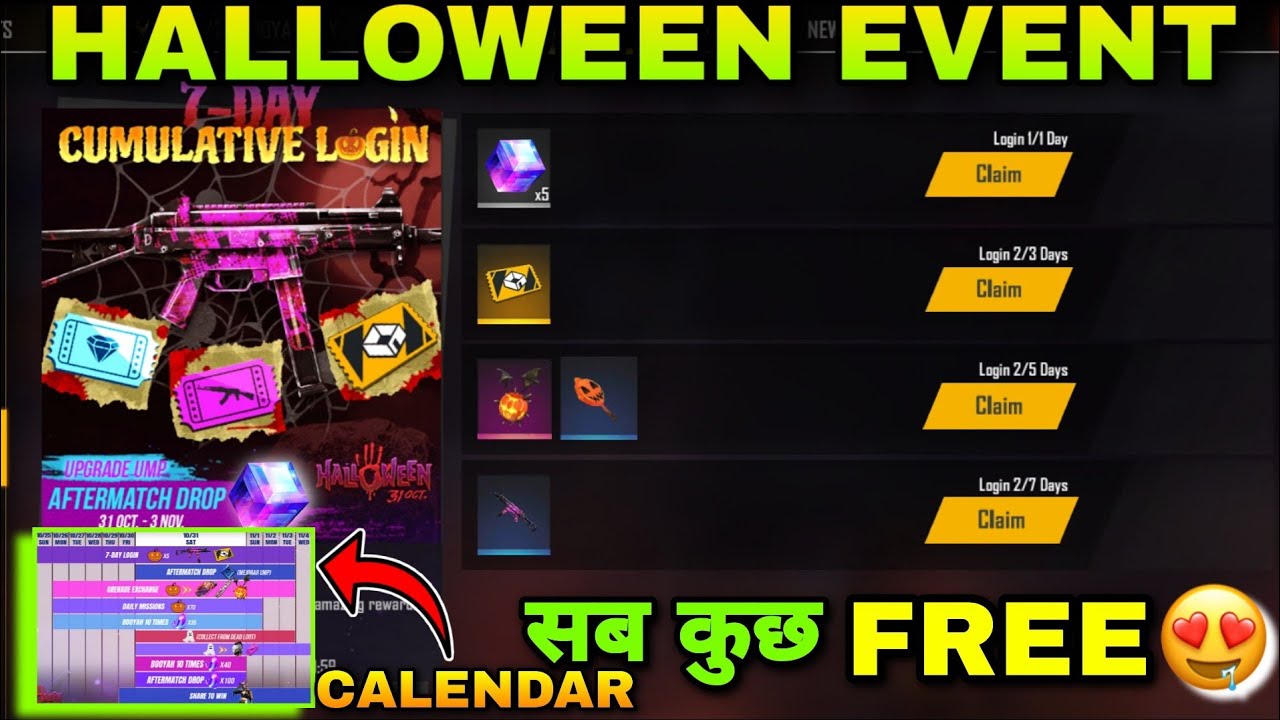 FREE FIRE NEW EVENT || HALLOWEEN EVENT FREE FIRE || FF NEW EVENT ...