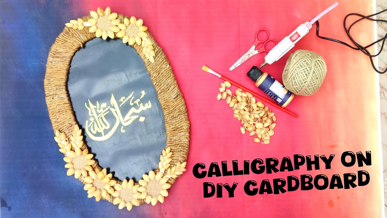 Calligraphy on DIY Cardboard | Arts & Crafts | Ray Rabiaa - YouTube