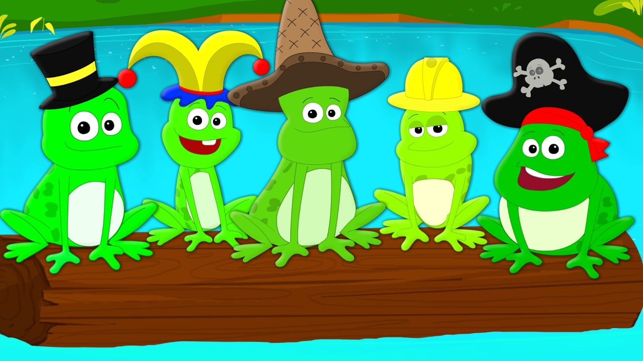 Five Little Speckled Frogs | Nursery Rhymes | Songs For Children And ...