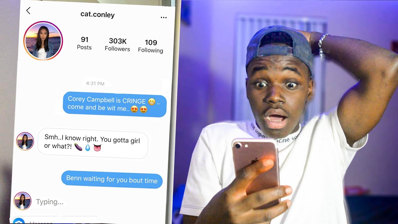 TEXTING Corey Campbell Girlfriend CATCONLEY - YouTube