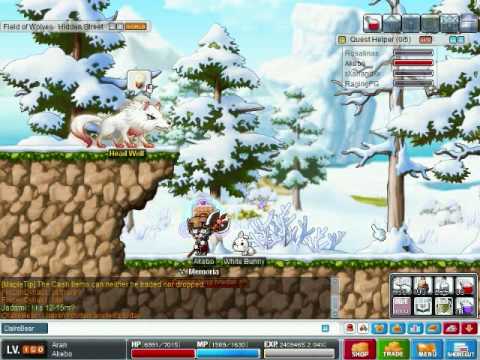 MapleStory - Aran Level 150 Wolf Mount Quest - YouTube