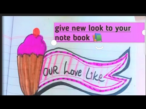 sweet and cute idea for your note book 📚|note book ideas|back to school ...