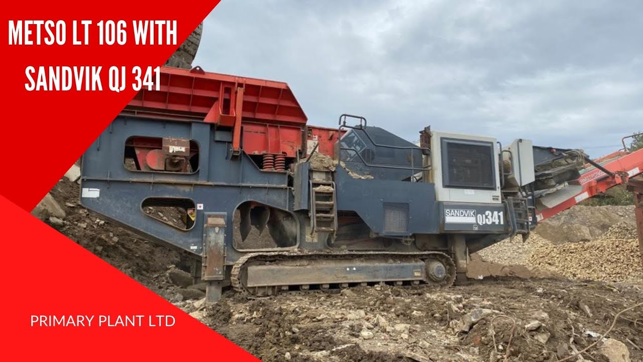 Metso LT 106 with a Sandvik QJ 341 (crushing/quarry) - YouTube