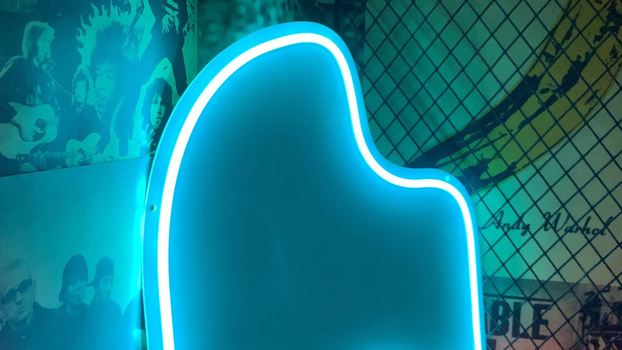 Backboard Colors for Neon Signs: White Color and Other Colors - YouTube