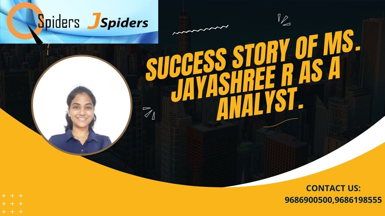 Success story of Ms. Jayashree R as a Analyst. - YouTube