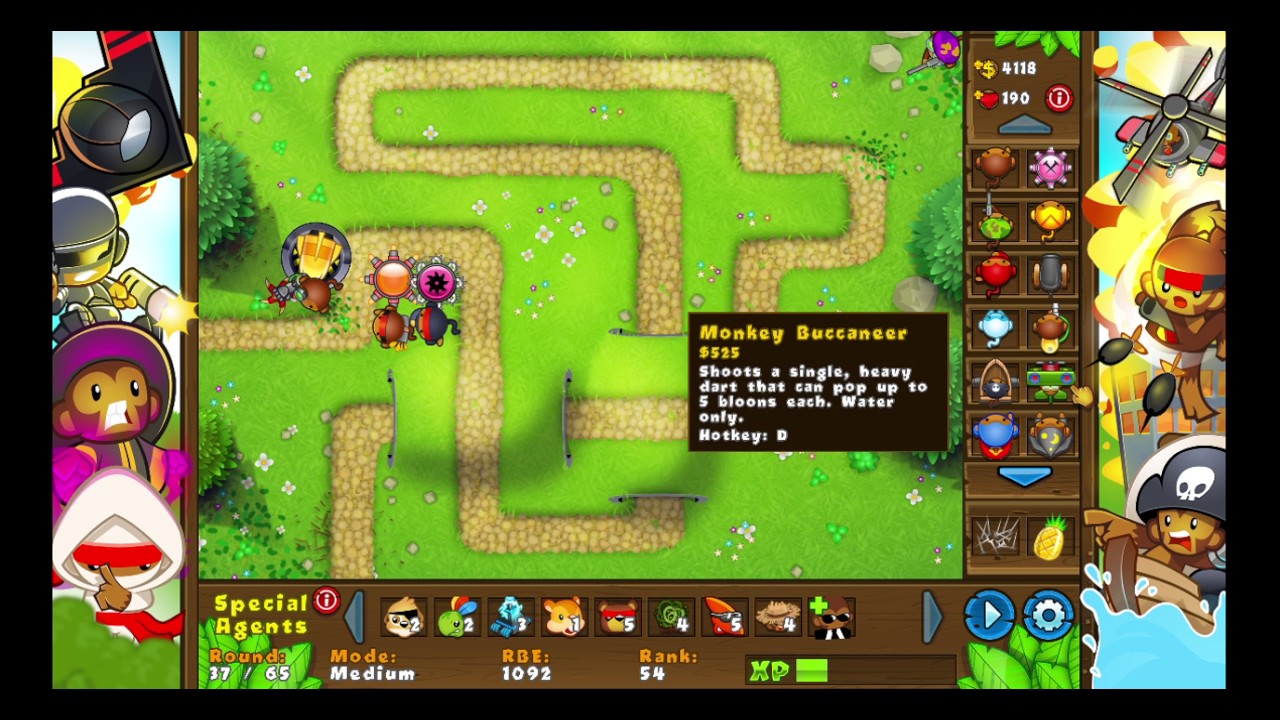 Bloons TD 5 medium all 65 waves - YouTube