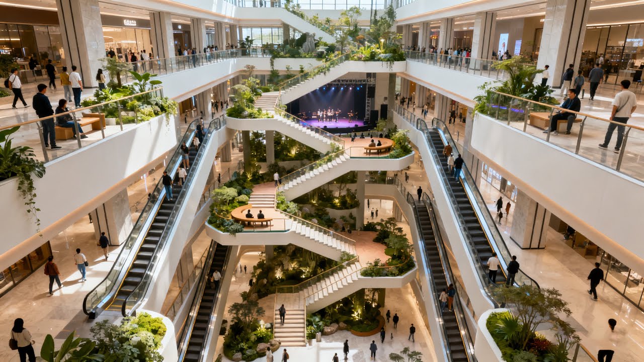 China Creates Amazing Suspended Shopping Mall: Xi'an's Stunning ...