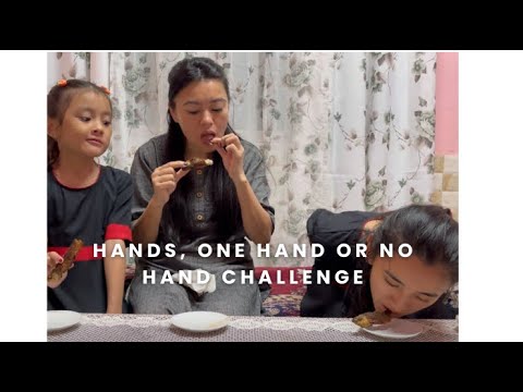 HANDS,ONE HAND OR NO HAND CHALLENGE - YouTube