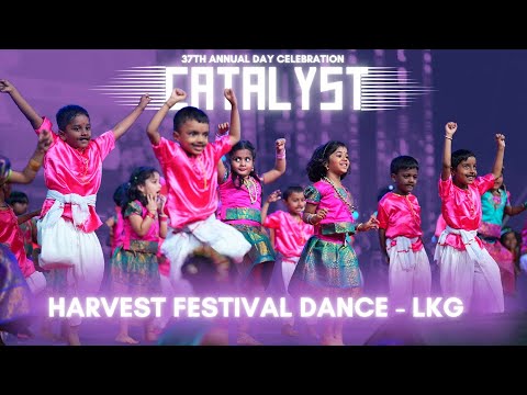Harvest Festival Dance LKG||Annual Day - CATALYST 2024||St.Claret ...
