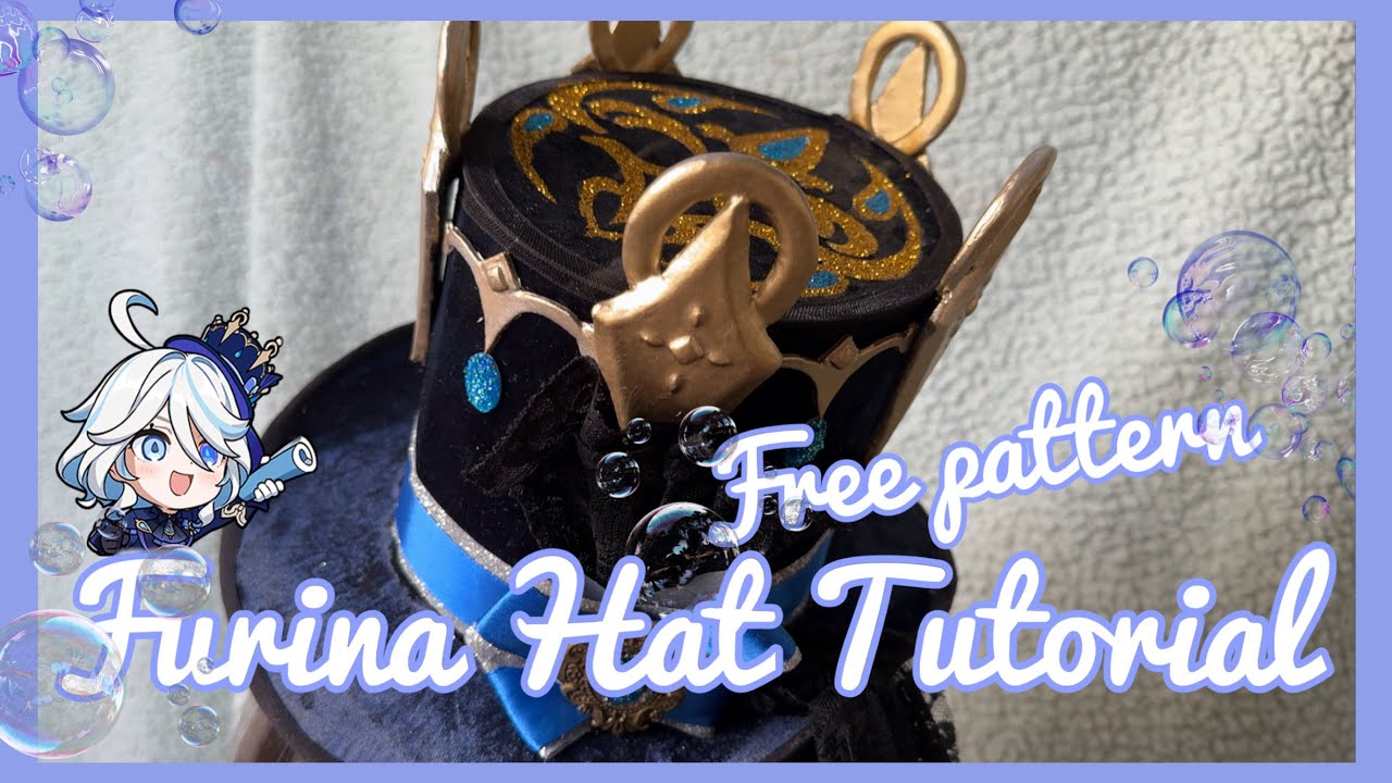 [Genshin Impact] : Furina Hat Tutorial | FREE PATTERN - YouTube
