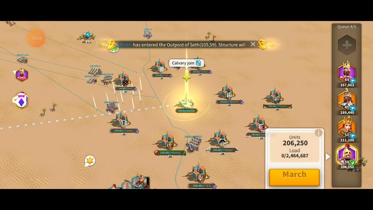 Ark Of Osiris (AOO) Rise of Kingdom by 3045 Magus Order (MG) - YouTube