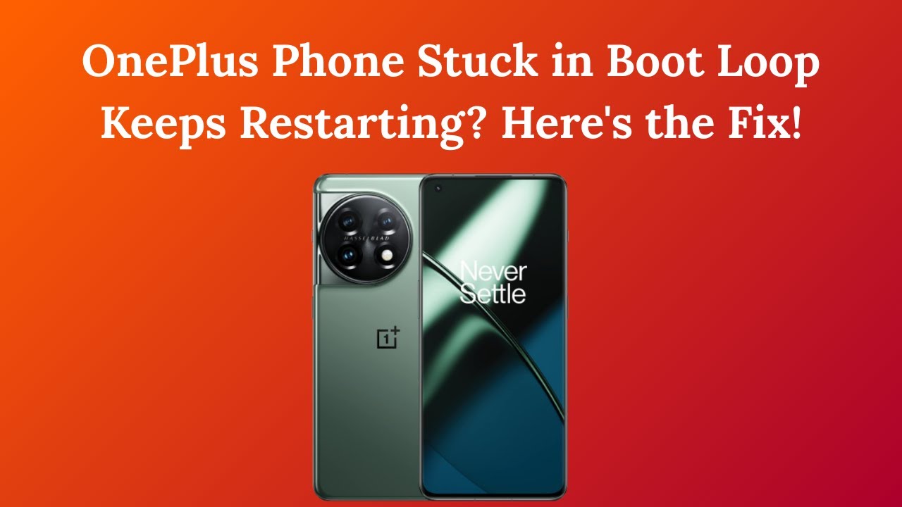 OnePlus Phone Stuck in Boot Loop Keeps Restarting? Here's the Fix! - YouTube