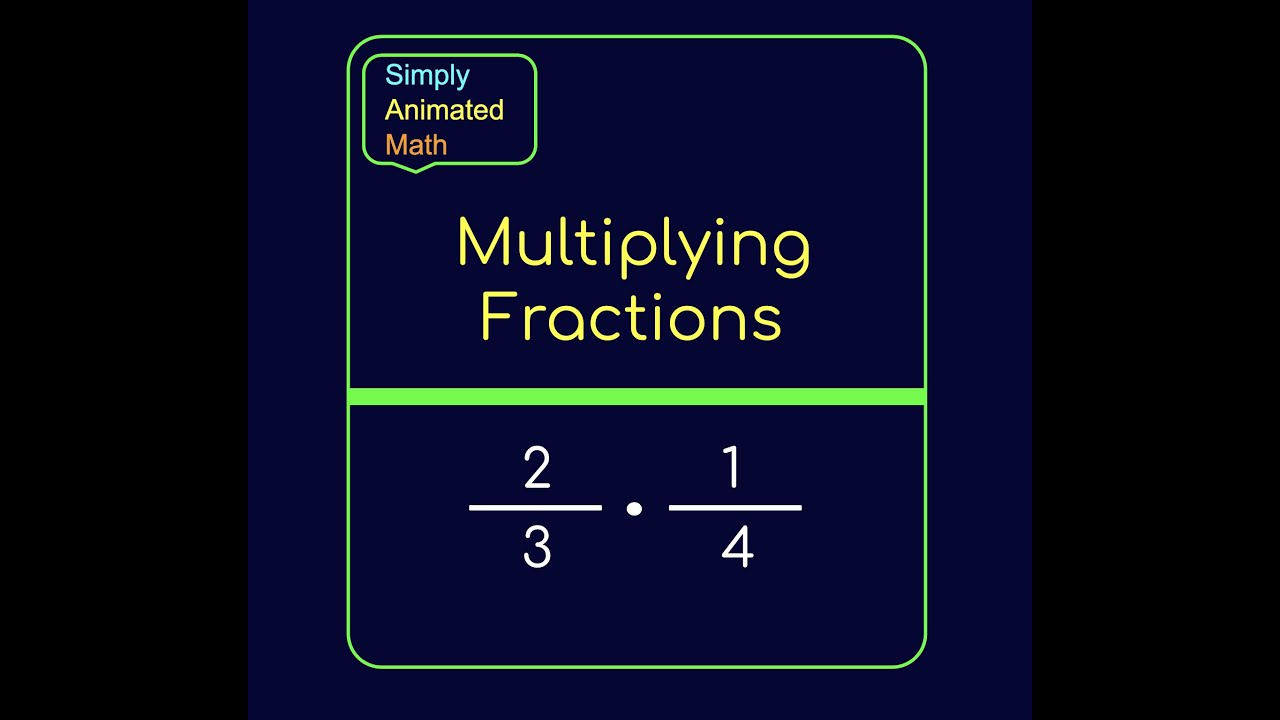 Multiplying Fractions Simply Animated - YouTube