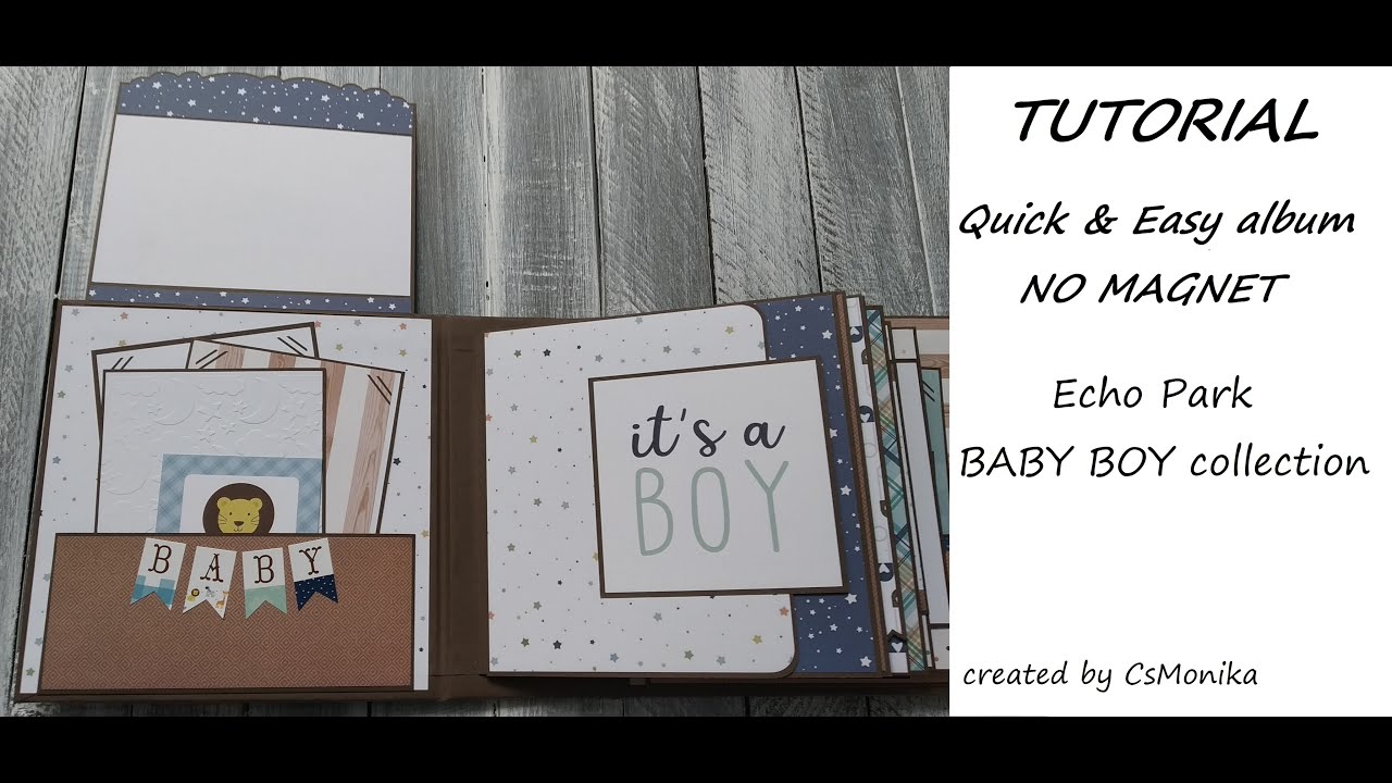 FREE TUTORIAL For Beginners | NO MAGNET | Quick & Easy mini album ...