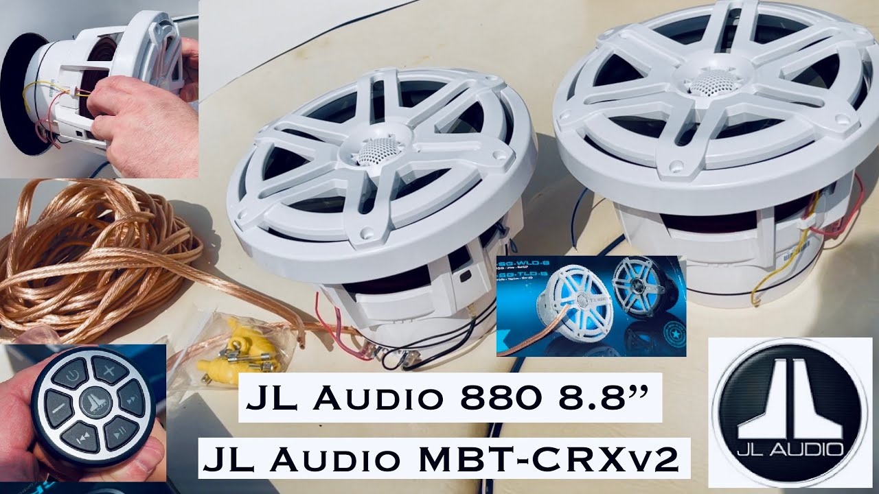 JL Audio M880 8.8' Speakers, Bluetooth & Amp Install - YouTube