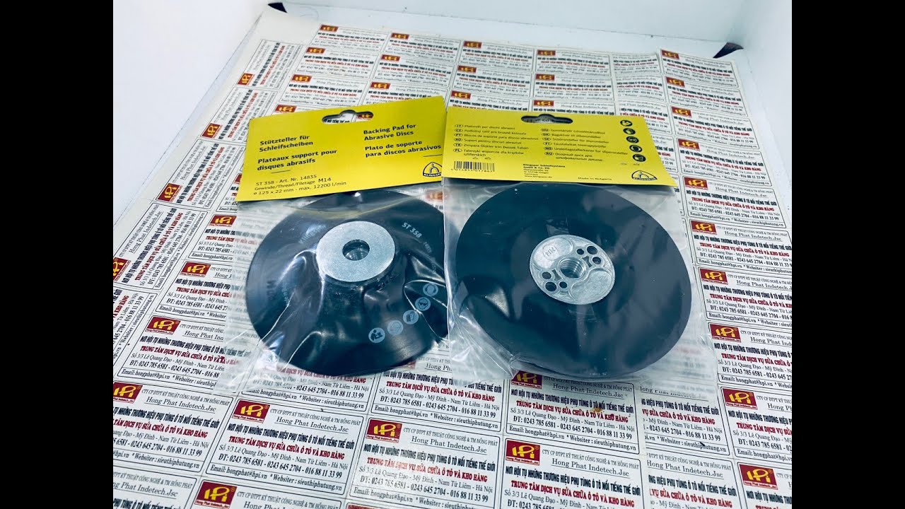 Đế Nhám Klingspor ST 358 125 x 22 M14 - YouTube