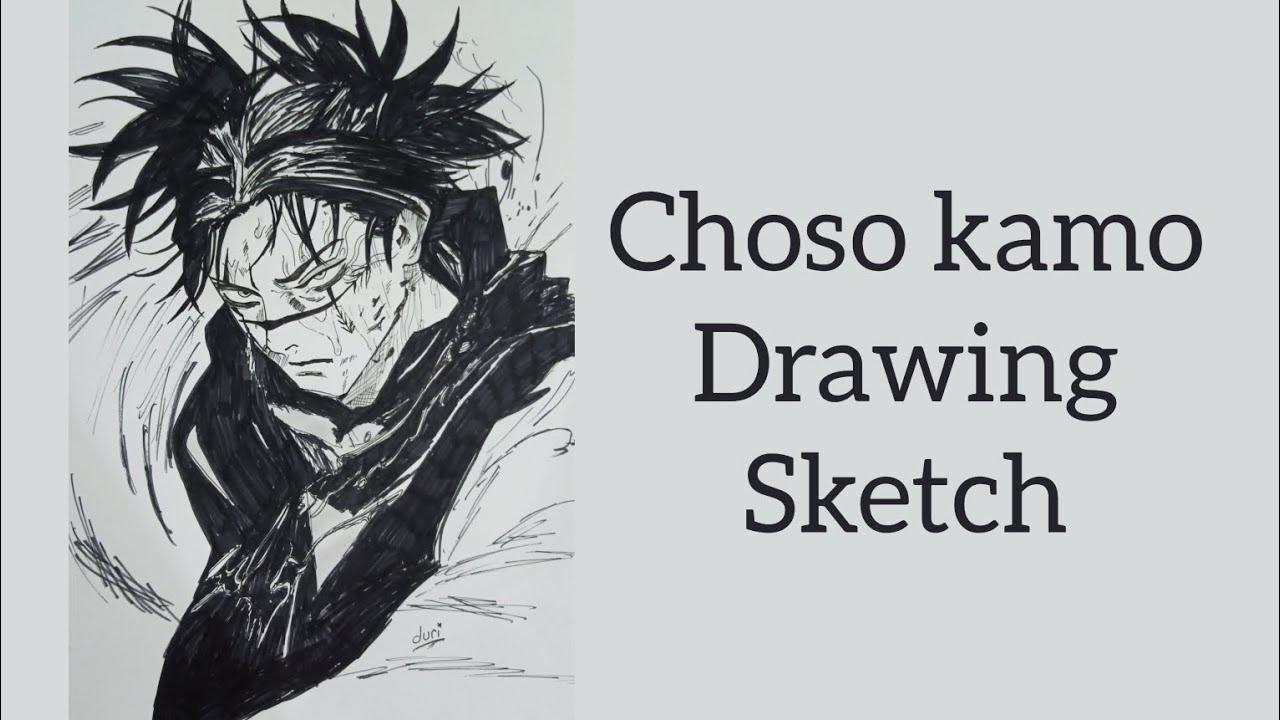 Choso Kamo drawing sketch - YouTube