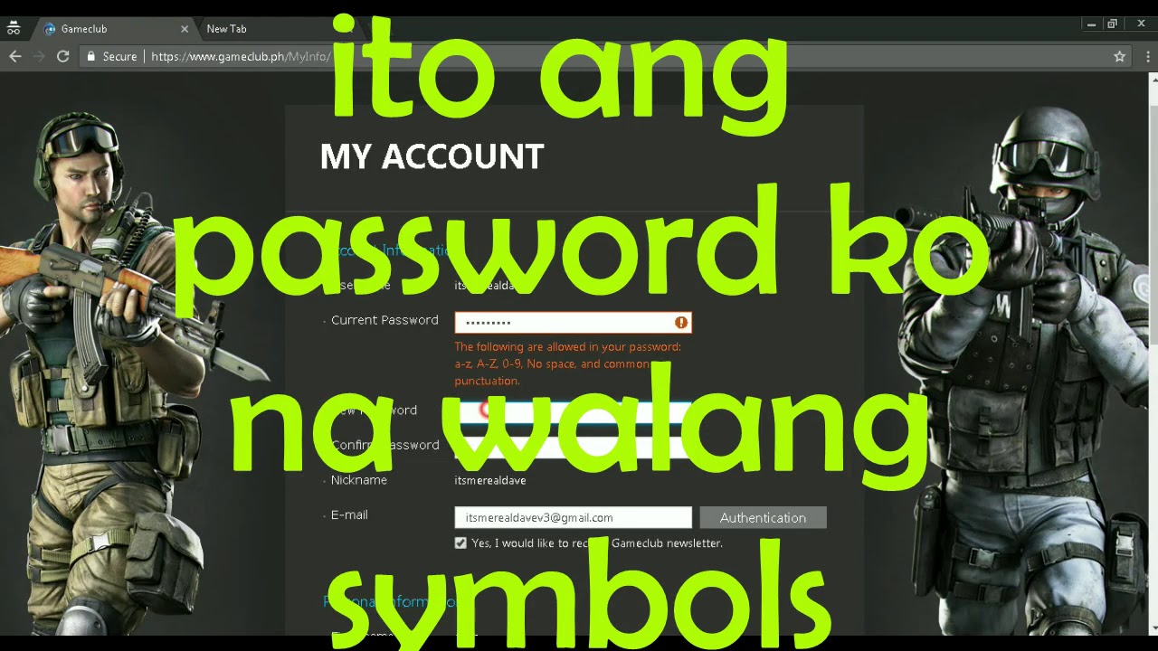 How to changes Password Crossfire Account with symbol - YouTube