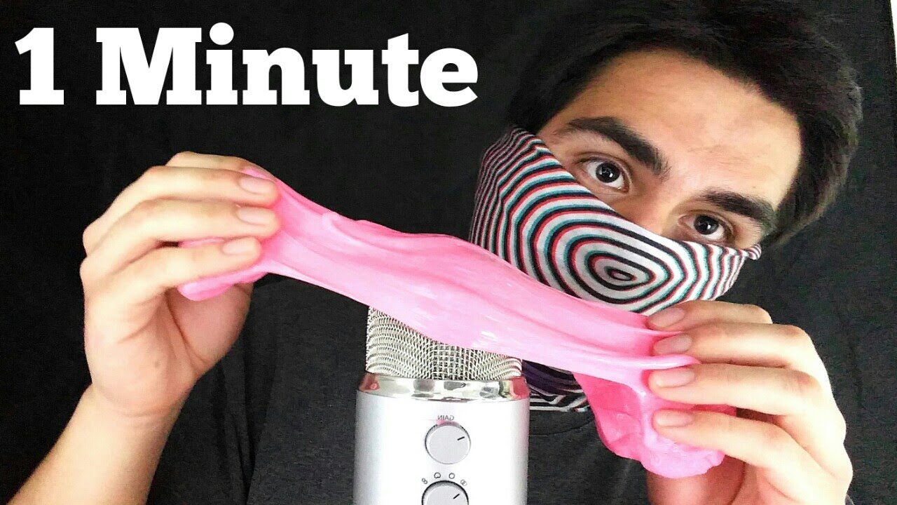 The One Minute Slime On Mic ASMR (One Min Asmr) - YouTube