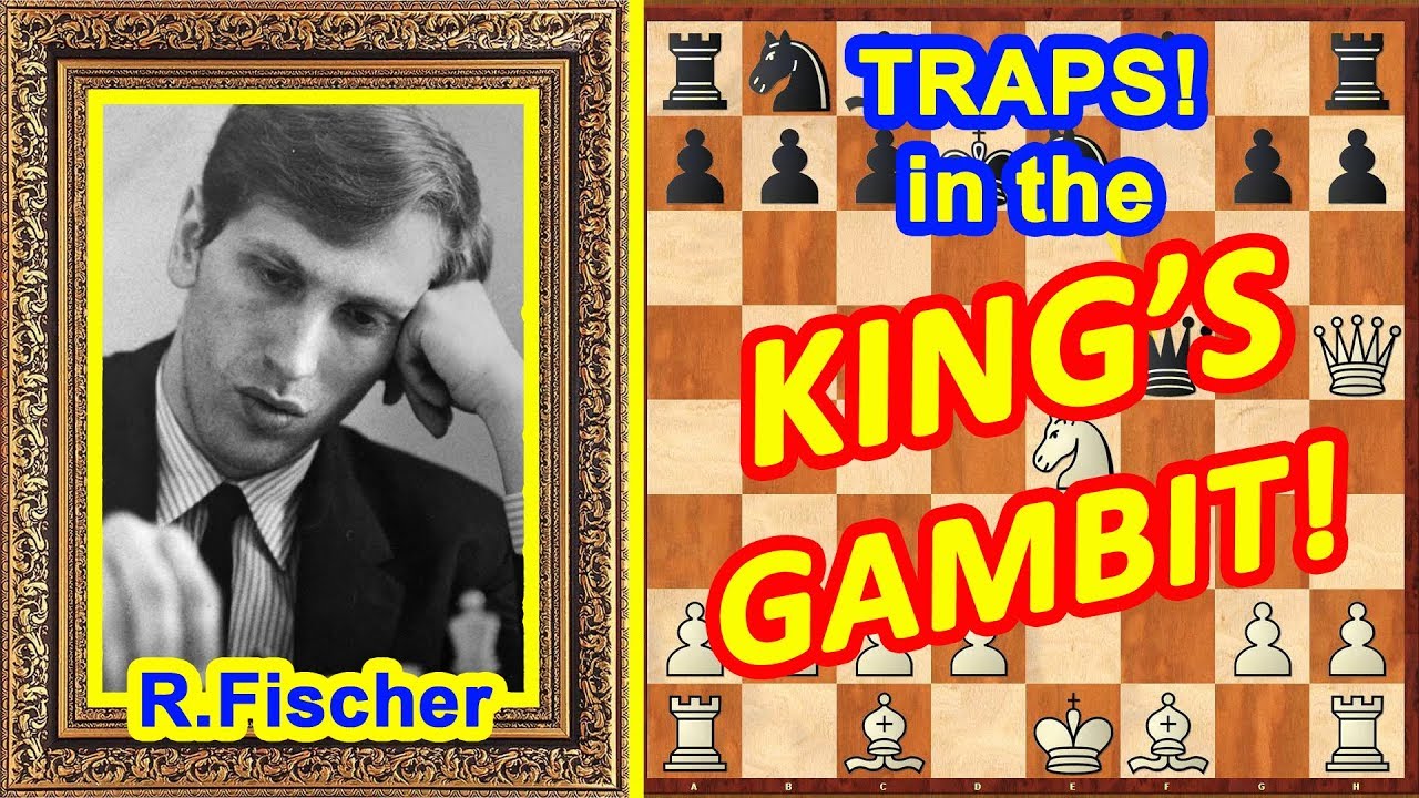 Chess Traps by Bobby Fischer! ♔ King’s gambit opening ♕ Checkmate in ...