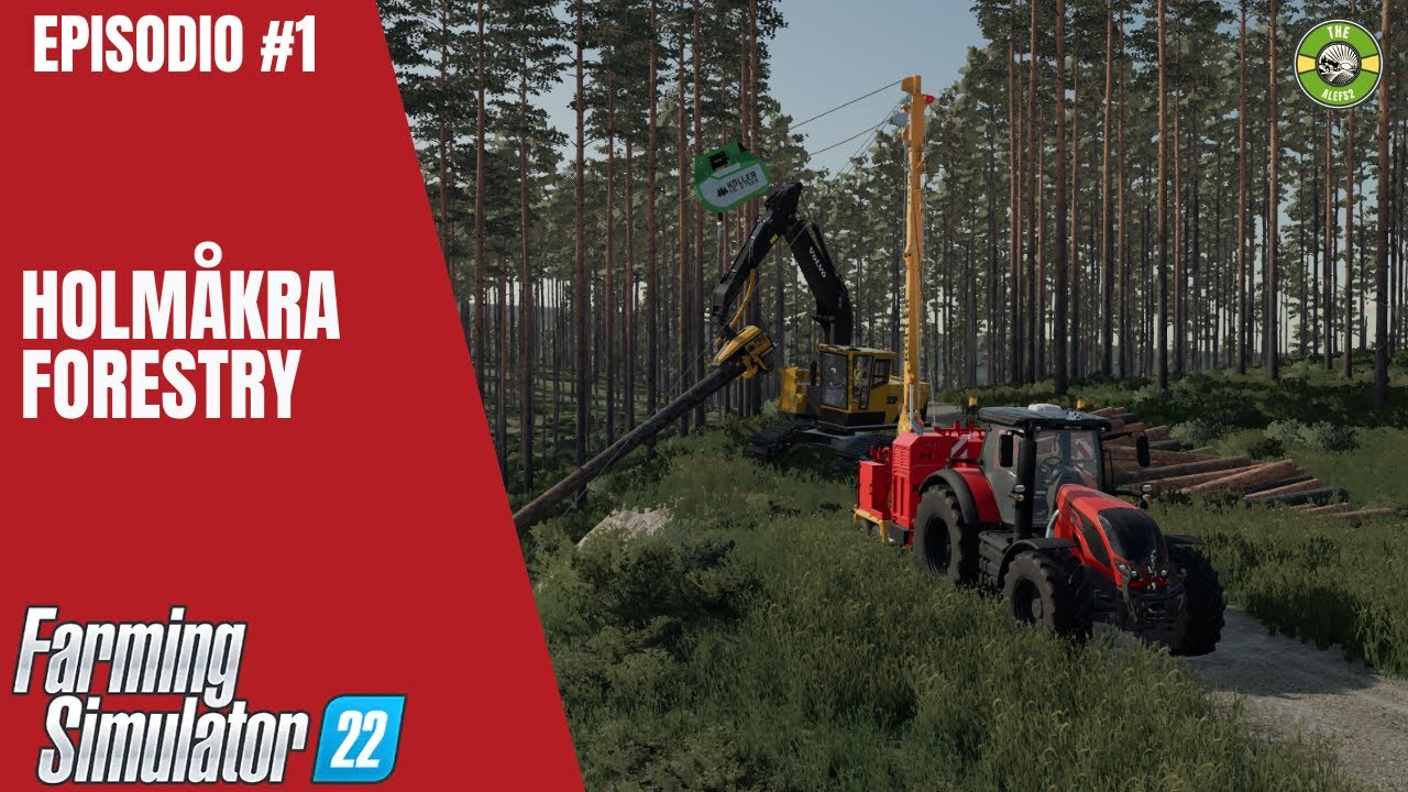FS22 Holmåkra Forestry🌲| Timelapse | nova partenza con teleferica in ...