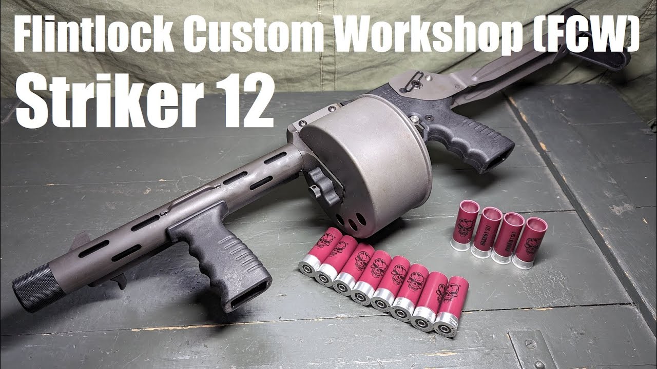 Flintlock Custom Workshop (FCW) Striker 12 Revolver Shotgun + APS CAM ...