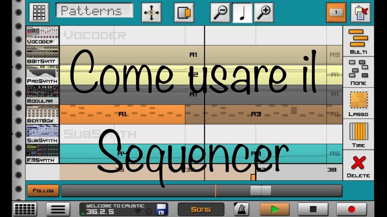 Come usare il Sequencer su Caustic 3 [Tutorial ITA] - YouTube