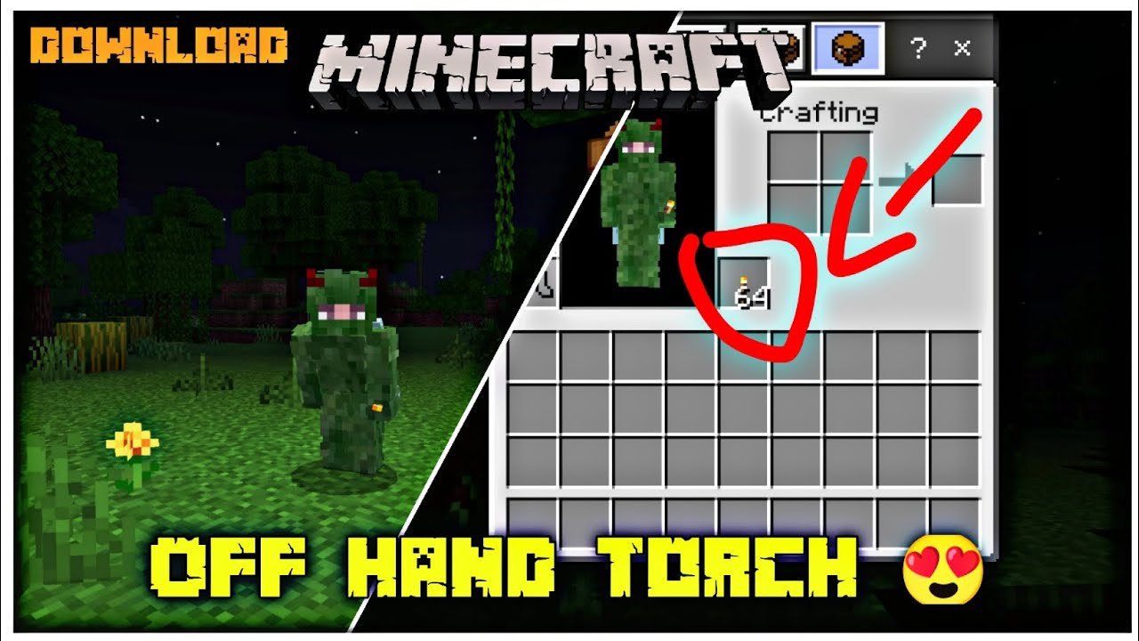 OFF Hand Working Addon For Minecraft PE 1.19 +1.20 - YouTube