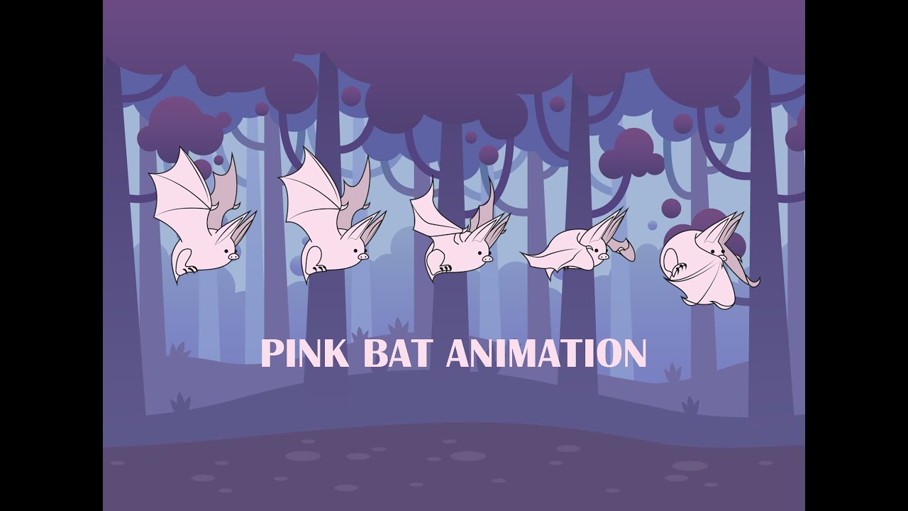 pink bat animation - YouTube