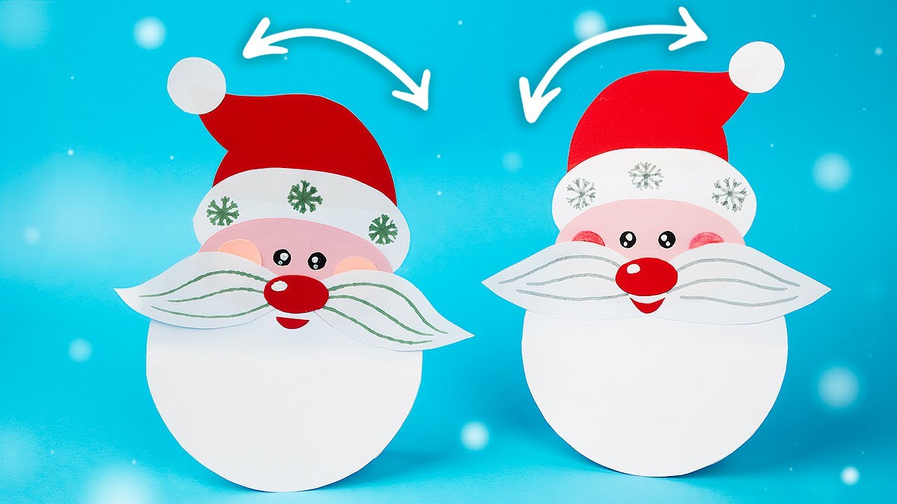Create a Festive Mini Paper Santa Claus for Your Holiday Decor! - YouTube
