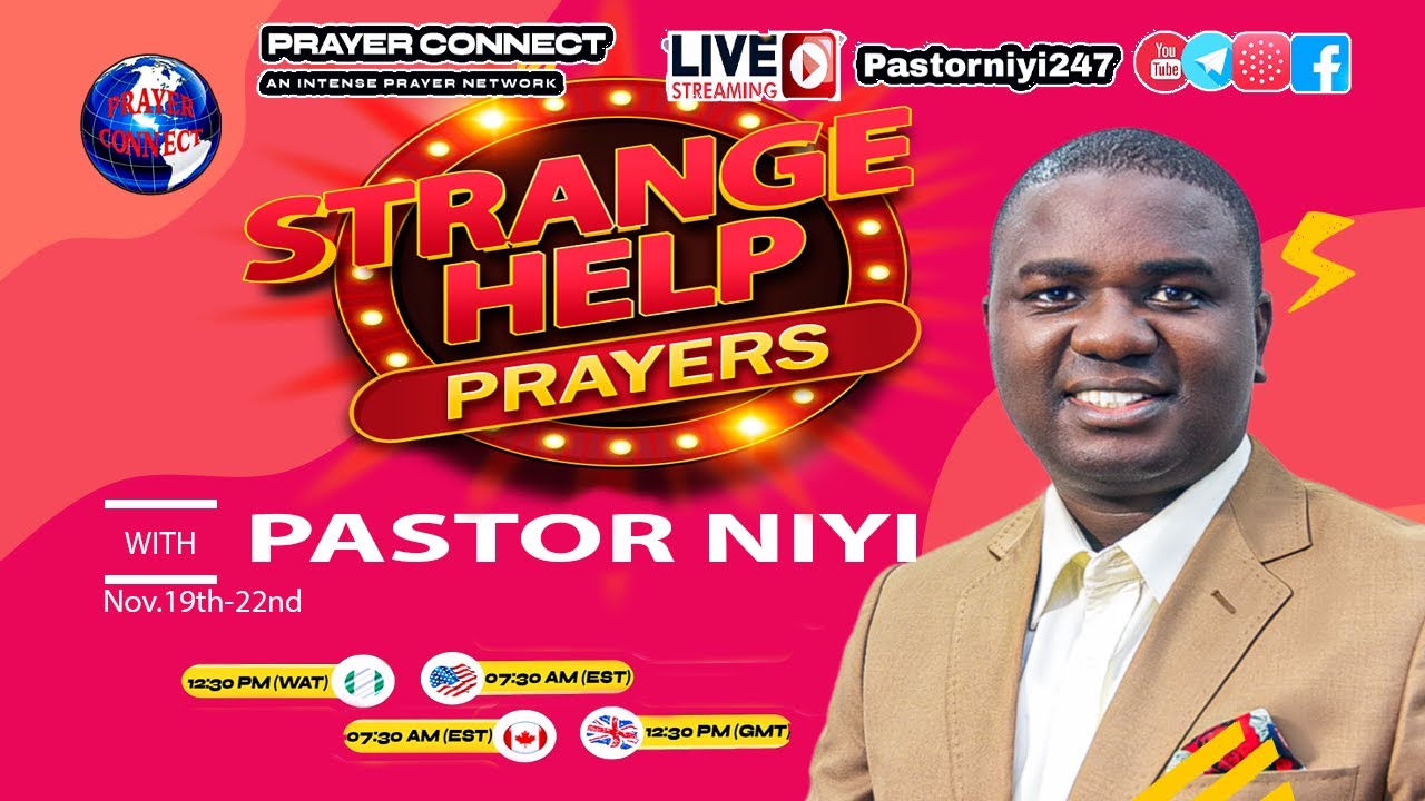Strange Help || Prayer Week Day 1 || Pastor Niyi Adeniran || CCGi || 19 ...