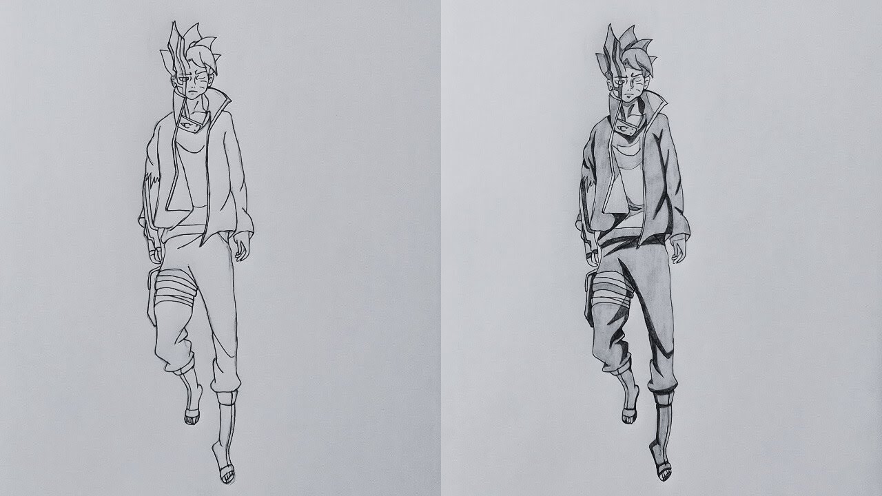 How to Draw Boruto Uzumaki | Step-by-Step Anime Art Tutorial - YouTube