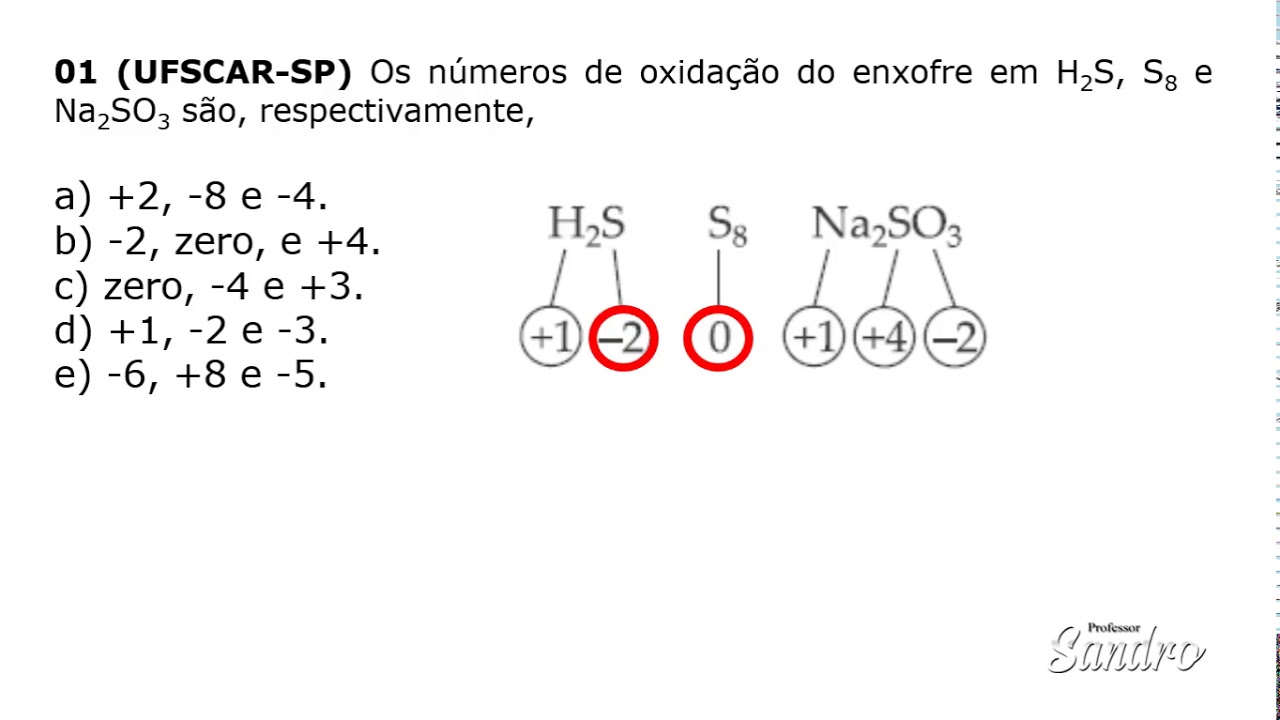 Oxidação E Redução Exercícios - RETOEDU