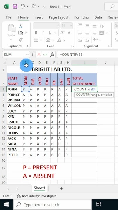 Excel Interview Questions Countif Formula In Excel Countif Excelcountif Shorts Howto Youtube