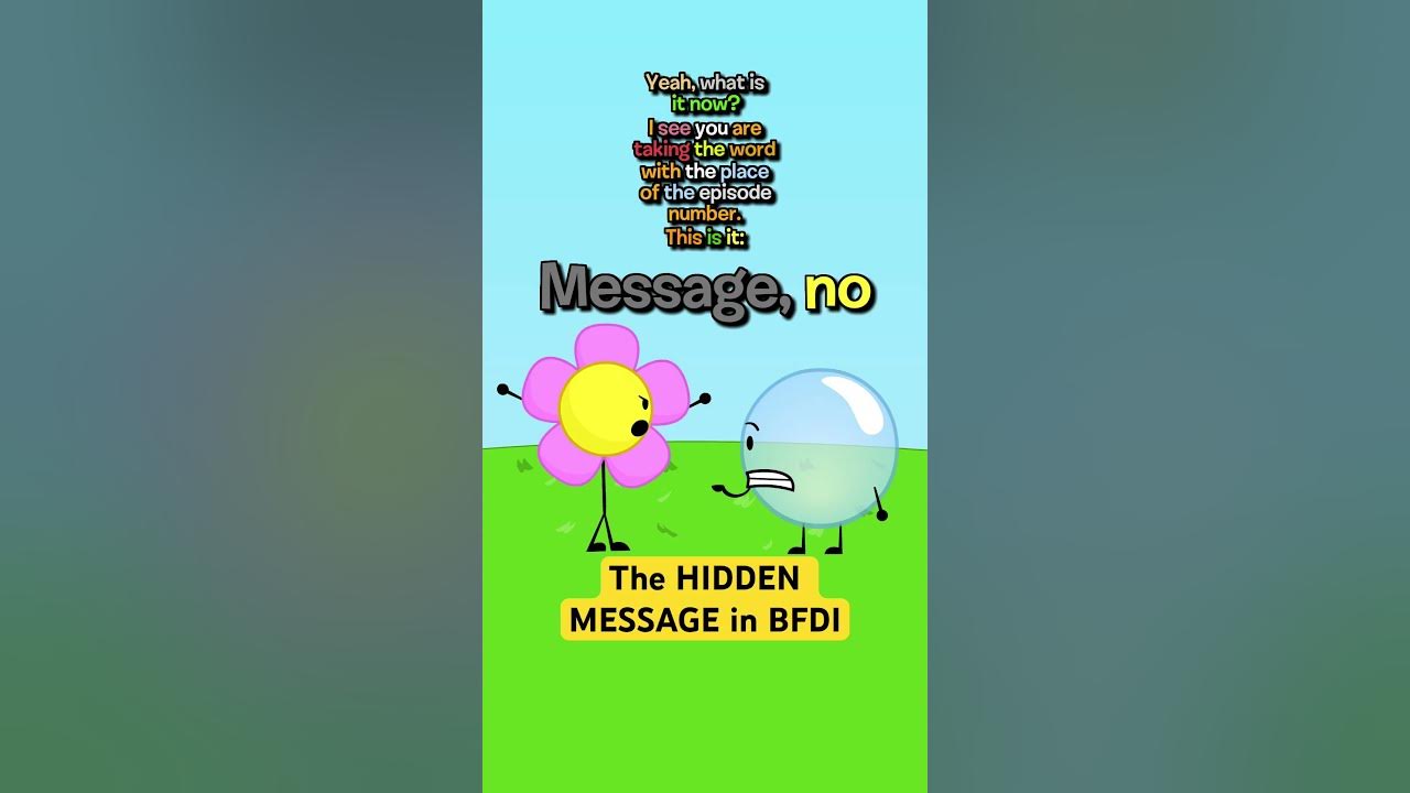 BFDI’s Hidden Message Explained - YouTube