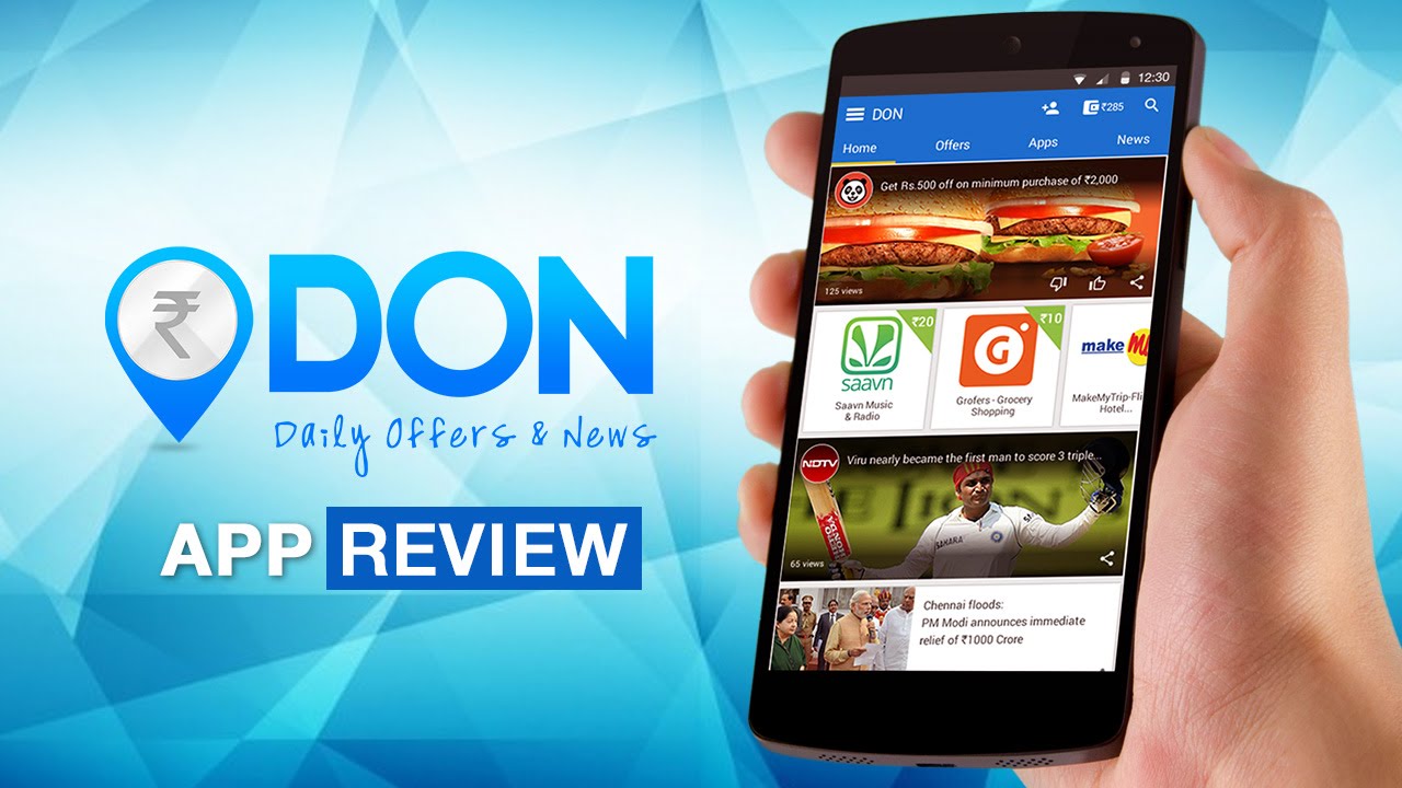 App Review: DON | Best App For Daily Offers And News - YouTube