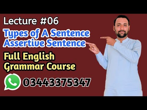 What is an Assertive Sentence||Affirmative Sentence||Negative Sentence ...