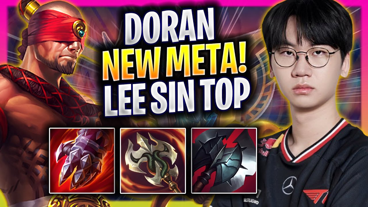 DORAN CRAZY NEW META LEE SIN TOP! - T1 Doran Plays Lee Sin TOP vs Aatrox! | Season 2025 - YouTube