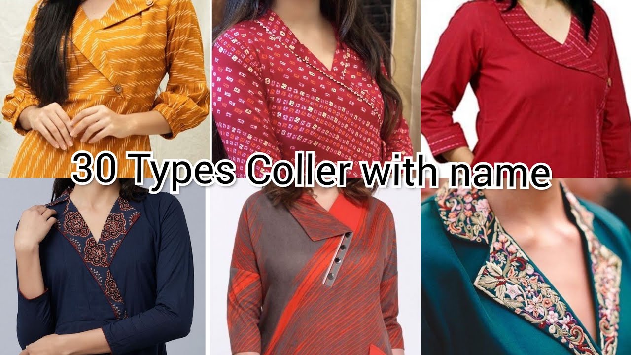 30 Types Best Trendy Ladies Coller designing with Coller name's/ Lapel ...